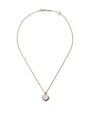Chopard 18kt Happy Diamonds Icons Pendant Necklace - Pink