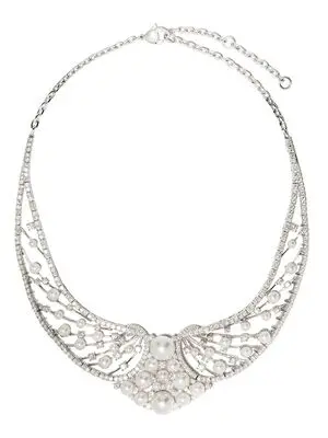 Yoko London 18kt White Gold Diamond Heirloom Necklace - Silver