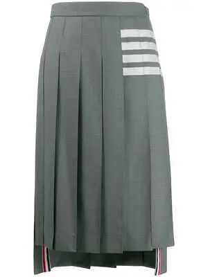 Thom Browne 4-bar Pleated Skirt - Grey