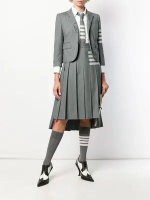 Thom Browne 4-bar Pleated Skirt - Grey