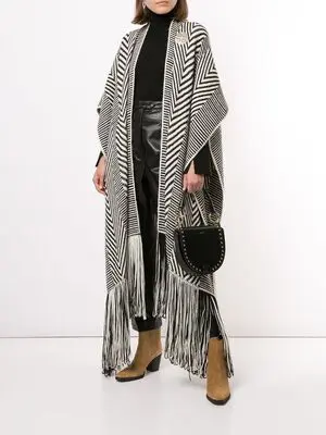 Voz Chevron Knitted Duster