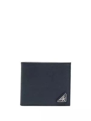 Prada Saffiano Leather Wallet - Blue