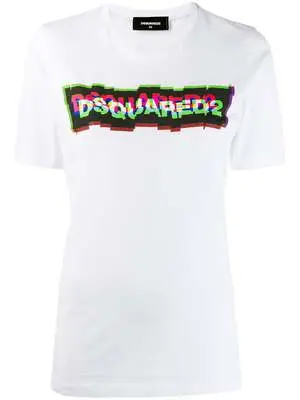 Dsquared2 3d-effect Logo Print T-shirt - White