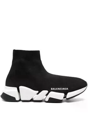 Balenciaga Speed 2.0 Knitted Sneakers - Black