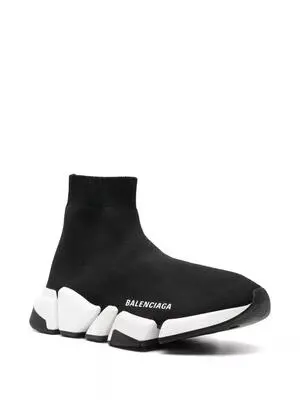 Balenciaga Speed 2.0 Knitted Sneakers - Black