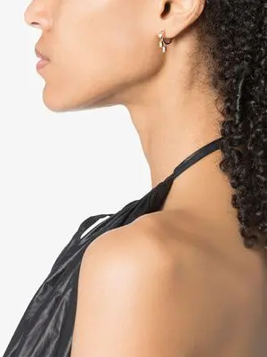 ANITA KO 18kt Baguette Diamond Hoop Earrings