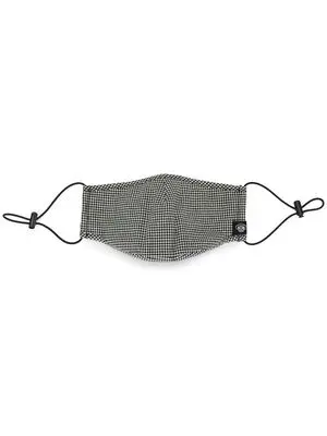 MOSTLY HEARD RARELY SEEN Gingham Print Face Mask - Black