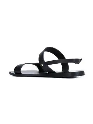 ANCIENT GREEK SANDALS Clio Leather Sandals - Black