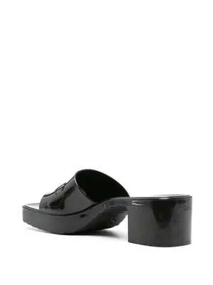 Gucci 60mm Logo-embossed Sandals - Black