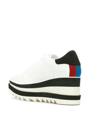 Stella McCartney Elyse Striped Platform Sole Sneakers