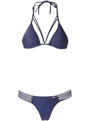 AMIR SLAMA Triangle Bikini Set - Blue