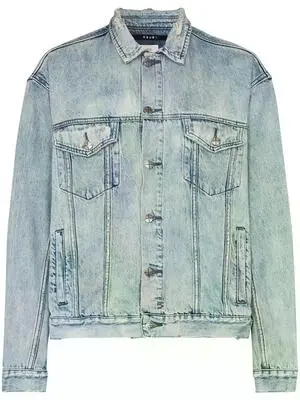 Ksubi Acid Wash Denim Jacket - Blue