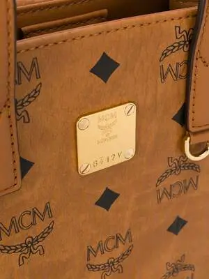 Mcm Monogram Print Tote