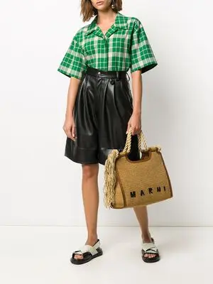 Marni Marcel Summer Raffia Tote Bag - Brown