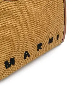 Marni Marcel Summer Raffia Tote Bag - Brown