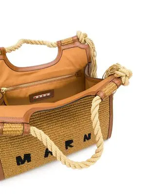 Marni Marcel Summer Raffia Tote Bag - Brown