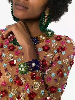 Ashish Beaded Floral Top