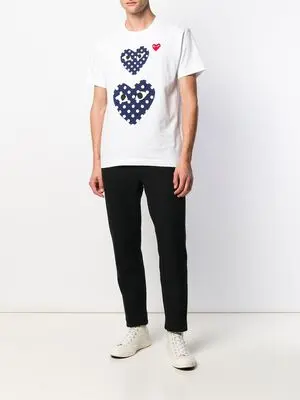 Play Comme Des Garcon Heart Print T-shirt