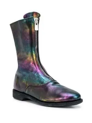 Guidi Iridescent Ankle Boots