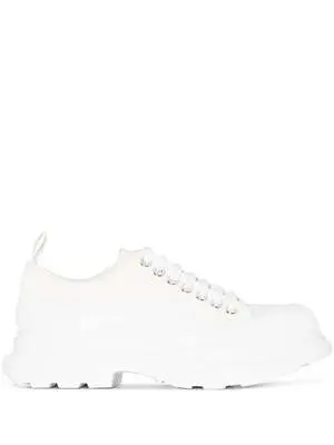 Alexander McQueen Tread Slick Cotton Sneakers - White