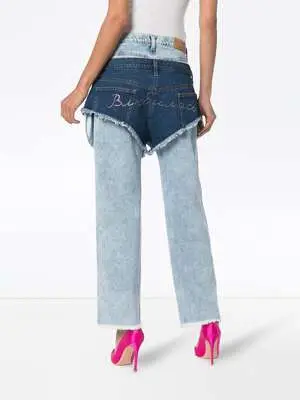 Natasha Zinko High-waisted Layered Jeans