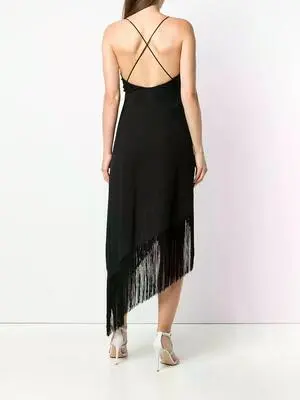 Givenchy Cascading Fringe Slip Dress