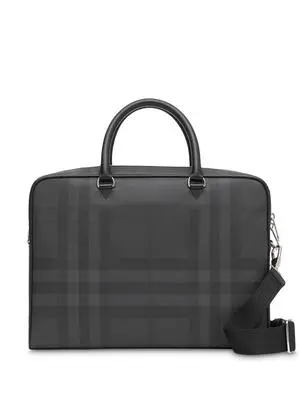 Burberry London Check And Leather Briefcase