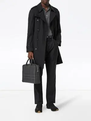 Burberry London Check And Leather Briefcase