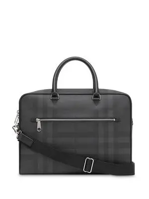 Burberry London Check And Leather Briefcase