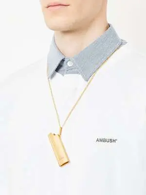 AMBUSH Lighter Pendant Necklace - Metallic