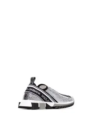 Dolce & Gabbana Sorrento Embellished Slip-on Sneakers - White
