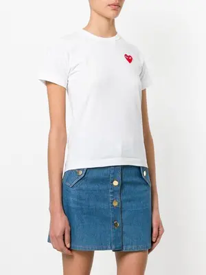 Play Comme Des Garcon Heart Patch T-shirt