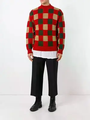Issey Miyake Checked Jumper
