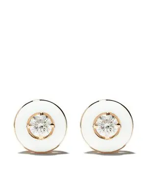 SELIM MOUZANNAR 18kt Diamond Mina Stud Earrings - Pink