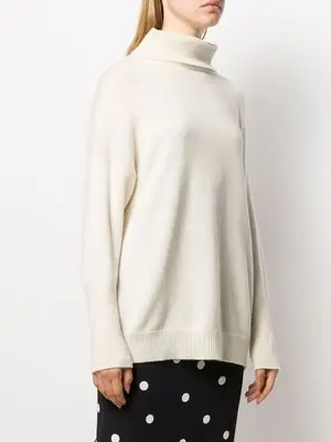 Chinti & Parker Roll Neck Cashmere Sweater - Neutrals