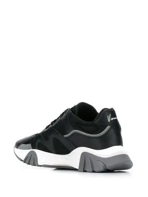 Versace Squalo Leather And Mesh Sneakers