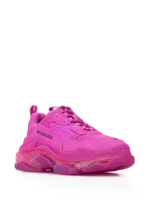 Balenciaga Triple S Clear Sole Sneakers - Pink