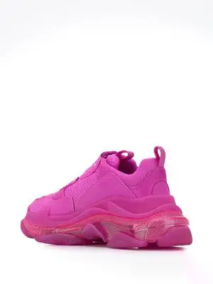 Balenciaga Triple S Clear Sole Sneakers - Pink