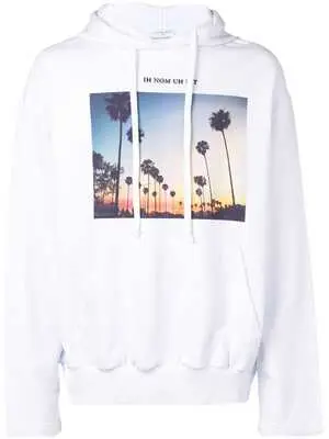 IH NOM UH NIT Sunset Print Hoodie - White