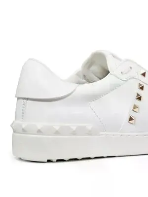 Valentino Garavani Calfskin Rockstud Untitled Sneakers - White