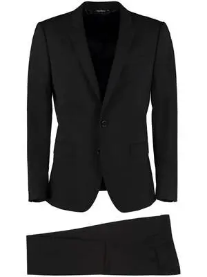 Dolce & Gabbana Martini-fit Single-breasted Suit - Black