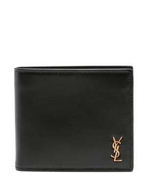 Saint Laurent Tiny Cassandre East/west Wallet - Black