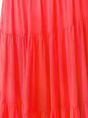 Valentino Garavani Long Tiered Skirt - Pink