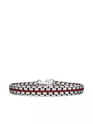 David Yurman Sterling Woven Box Chain Bracelet - Silver