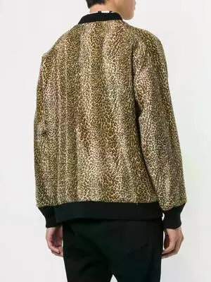 Needles Leopard-print Velour Bomber Jacket