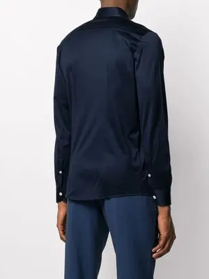 BARBA NAPOLI Spread Collar Shirt
