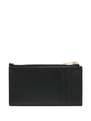 Saint Laurent Cassandre Leather Card Holder - Black