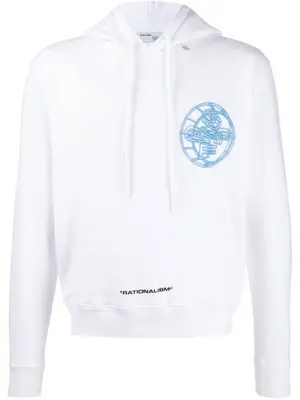 Off-White Off- 3d Crossed Off Hoodie In White - 54% Off | Editorialist