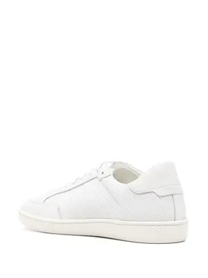 Saint Laurent Court Classic Sl/10 Leather Sneakers - White