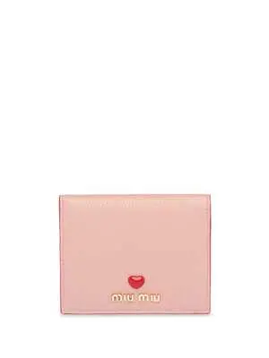 小物 Archive miu miu compact wallet pink Miu Miu Pink Leather Madras Compact Wallet Miu Miu | TLC